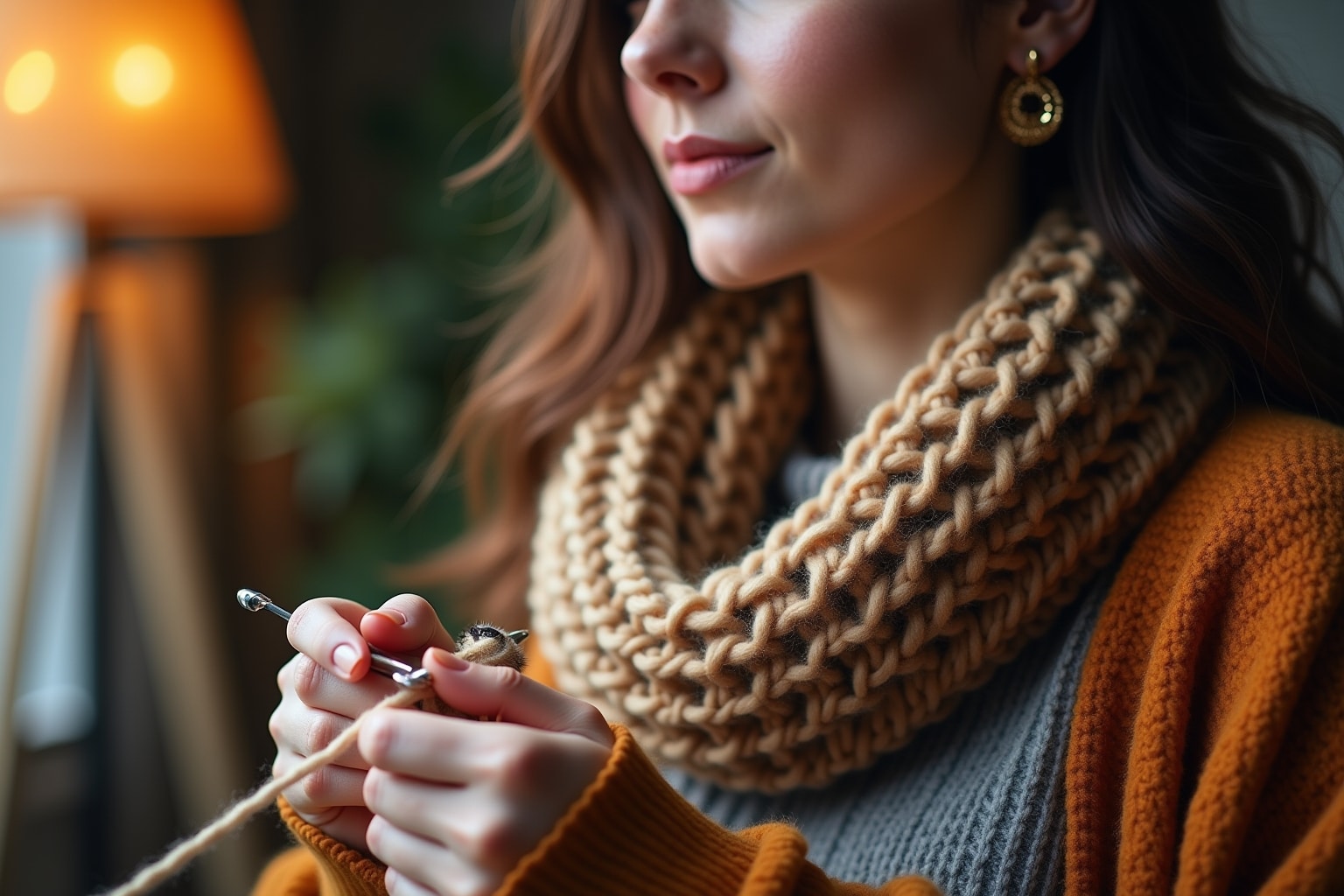 Loop stricken: Trendige Rundschals selber machen